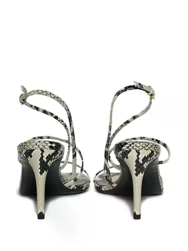 Khaite Strappy Mid Heel Sandals
