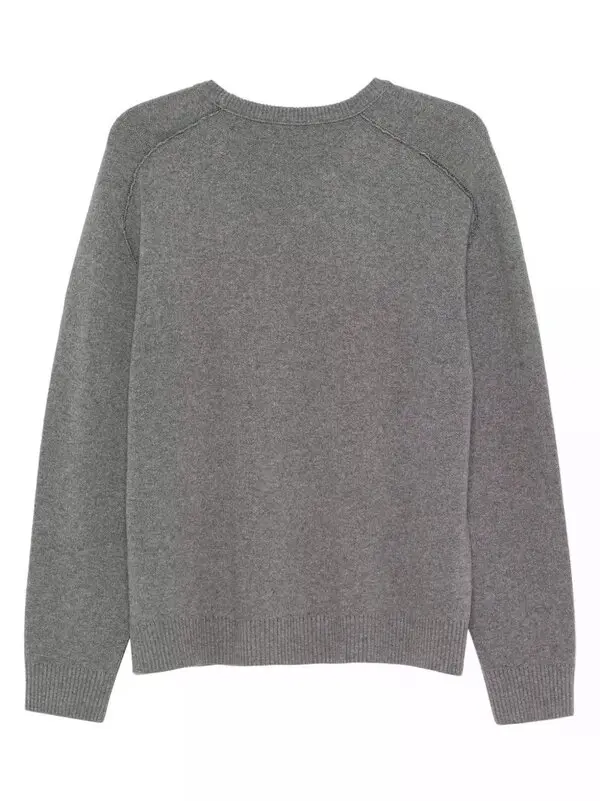 Iceberg Logo Intarsia Crew Neck Sweater