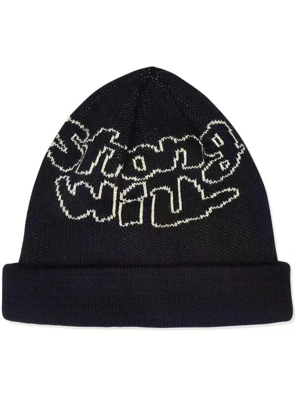 Comme Des Garçons Embroidered Logo Beanie