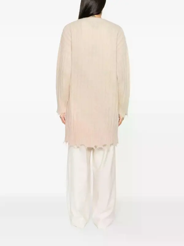 HERSKIND Distressed Ribbed Cardigan-coat