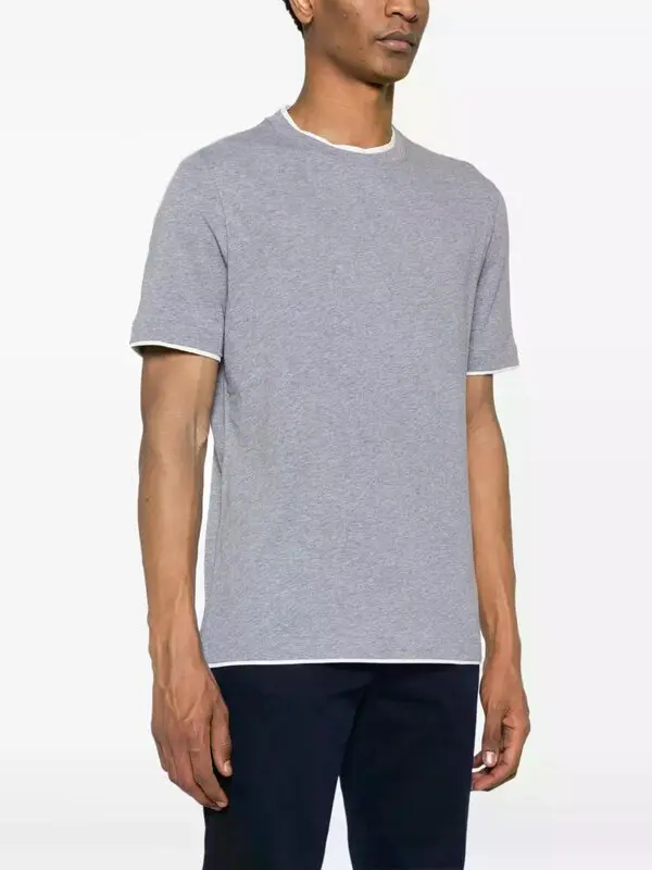 Brunello Cucinelli Faux-layered Cotton T-shirt