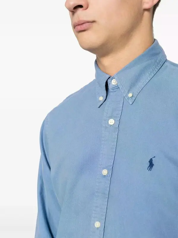 Polo Ralph Lauren Polo Pony-embroidered Shirt - Blue