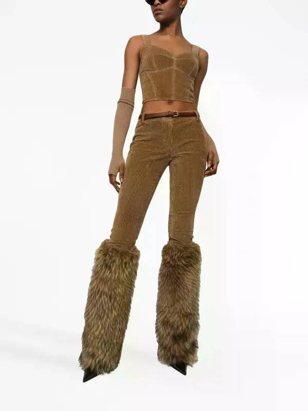 Dolce & Gabbana Low-rise Corduroy Trousers