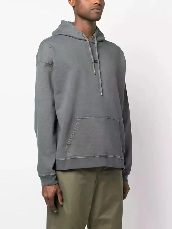 Dsquared2 Embroidered Logo Cotton-lyocell Blend Hoodie