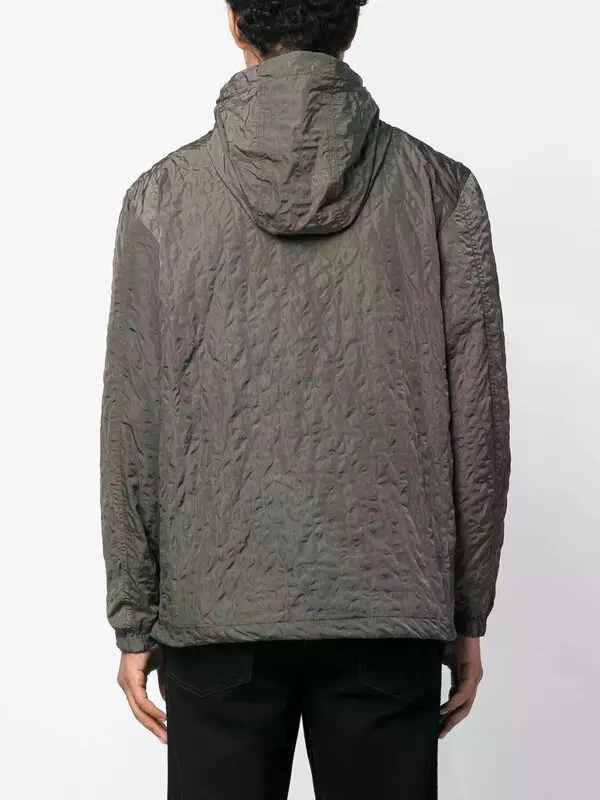 DIESEL® Crinkled Finish Hooded Windbreaker