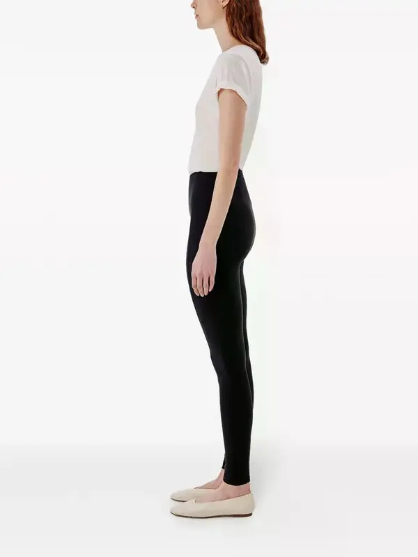 Another Tomorrow Seam-detail High-waisted Leggings