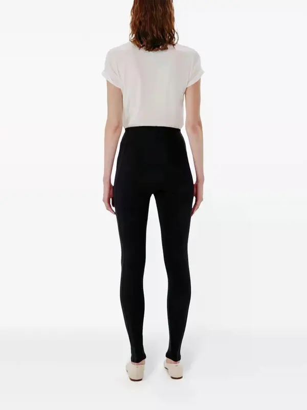 Another Tomorrow Seam-detail High-waisted Leggings