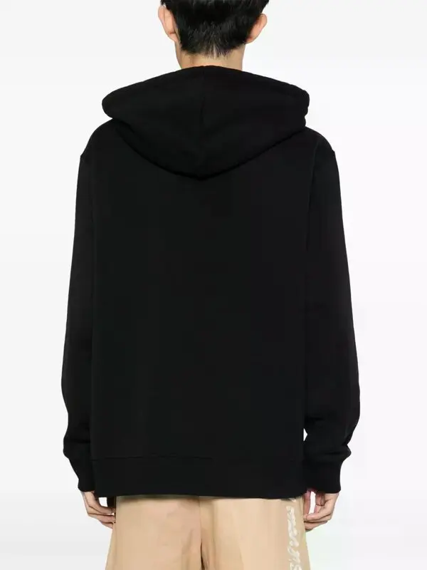 LANVIN Embroidered-logo Cotton Hoodie
