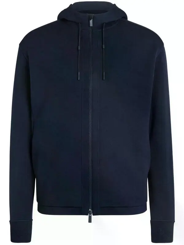 Zegna High-performance Wool-cotton Hoodie