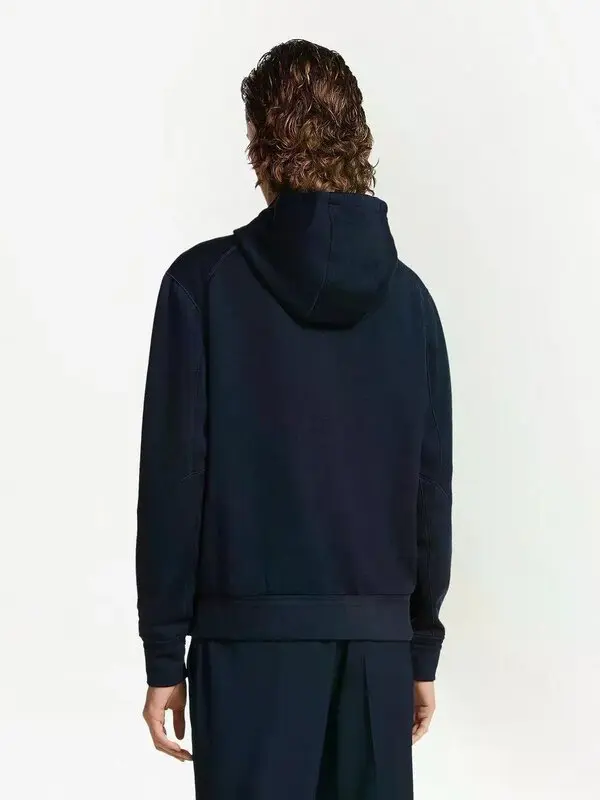 Zegna High-performance Wool-cotton Hoodie