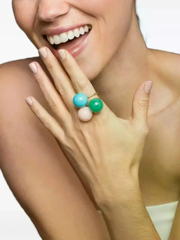 Irene Neuwirth 18kt Rose Gold Medium Gumball Opal Ring