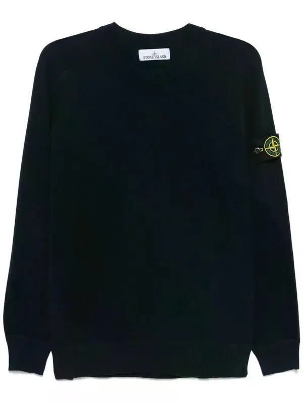 Stone Island Piqué-weave Sweatshirt - Blue