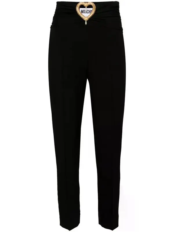 Moschino Heart Cut-out Tailored Trousers