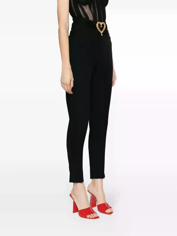 Moschino Heart Cut-out Tailored Trousers