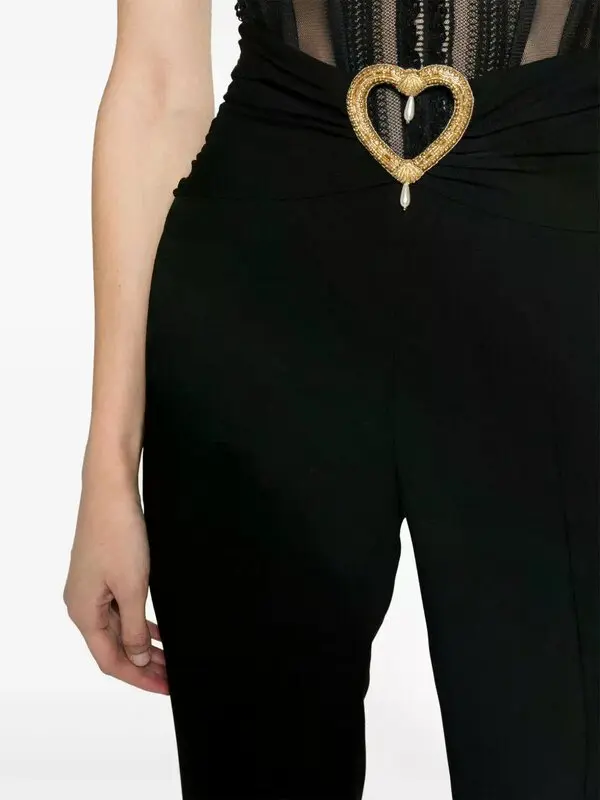 Moschino Heart Cut-out Tailored Trousers
