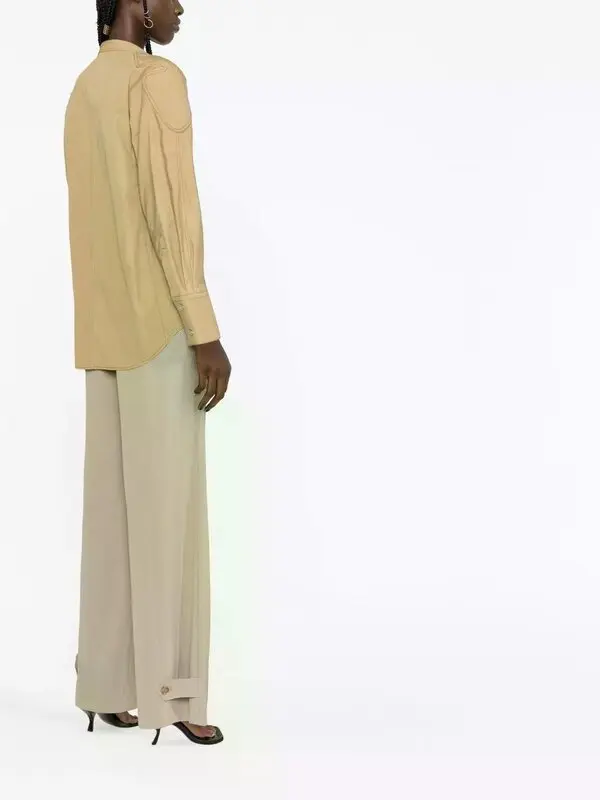 DION LEE Contrast Stitch Shirt Jacket