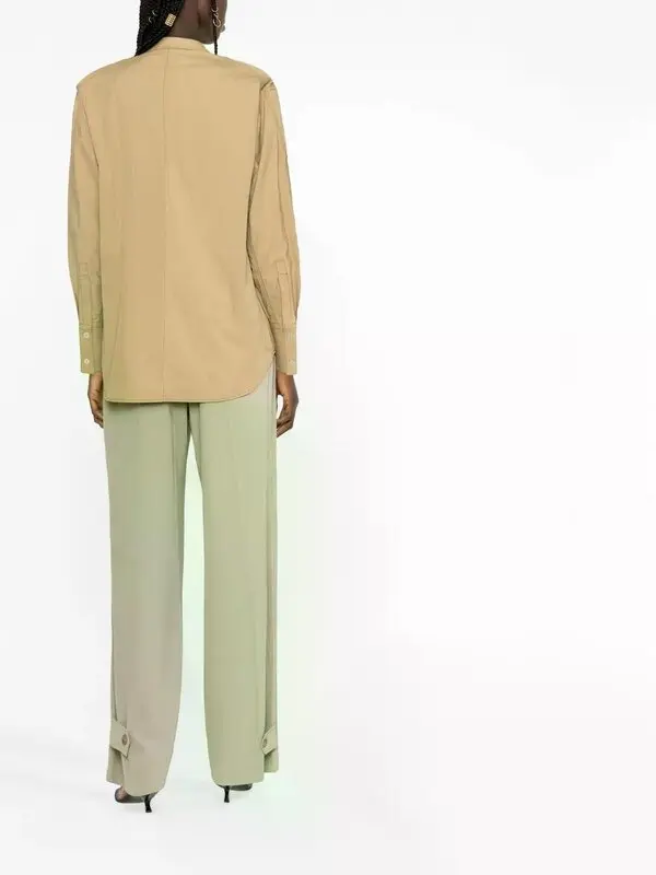 DION LEE Contrast Stitch Shirt Jacket