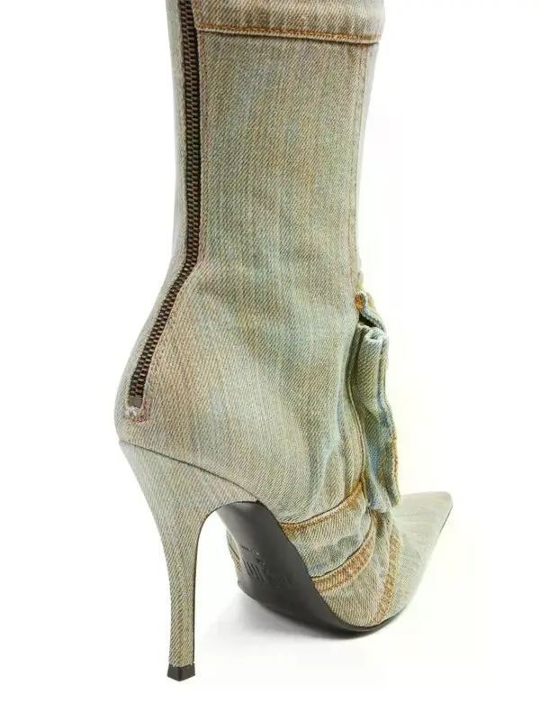 DIESEL® D-venus Pocket Denim Knee-high Boots