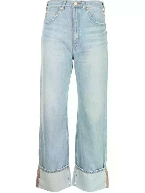 TU ES MON TRESOR Carnelian Wide Leg Jeans - Blue