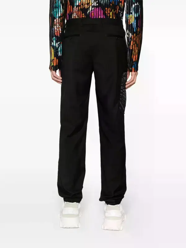 Moschino Tailored Trousers With Rubberised Logo