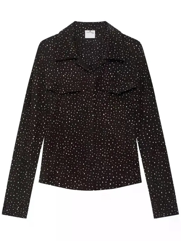 COURREGES Printed Shirt - Black