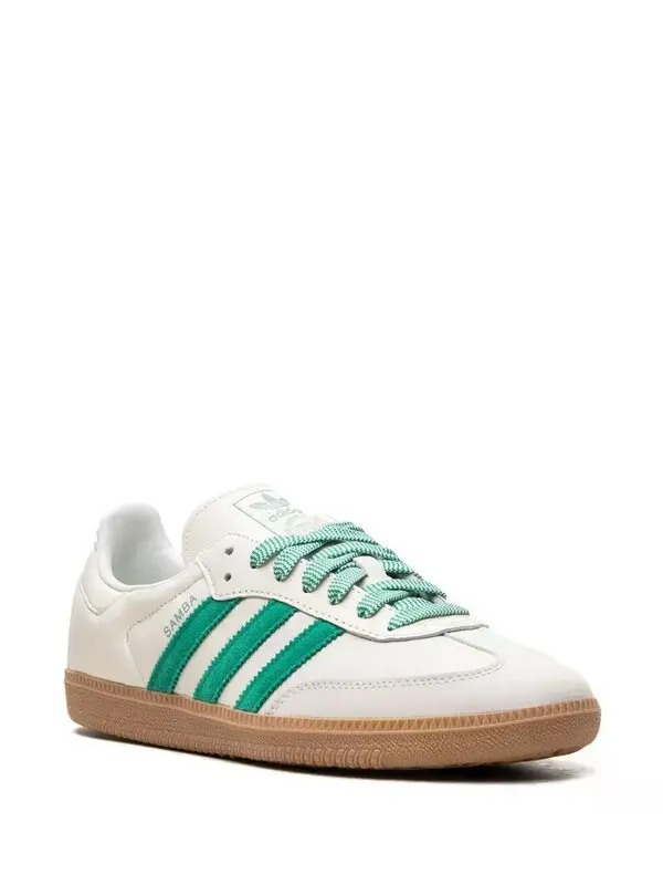 Adidas Samba Og Leather Lace-up Sneakers - White