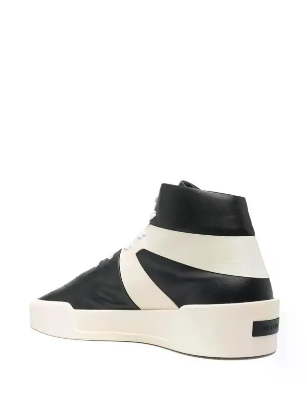 Fear Of God Panelled Leather Lace-up Sneakers - Black