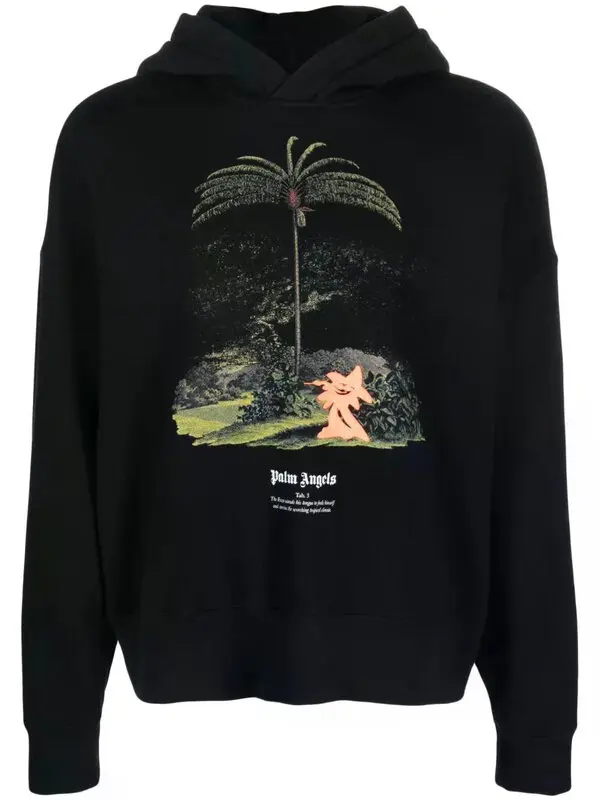 Palm Angels Enzo From The Tropics Hoodie - Black