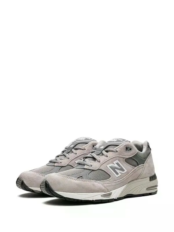 NEW BALANCE 991gl Suede And Mesh Sneakers - Grey