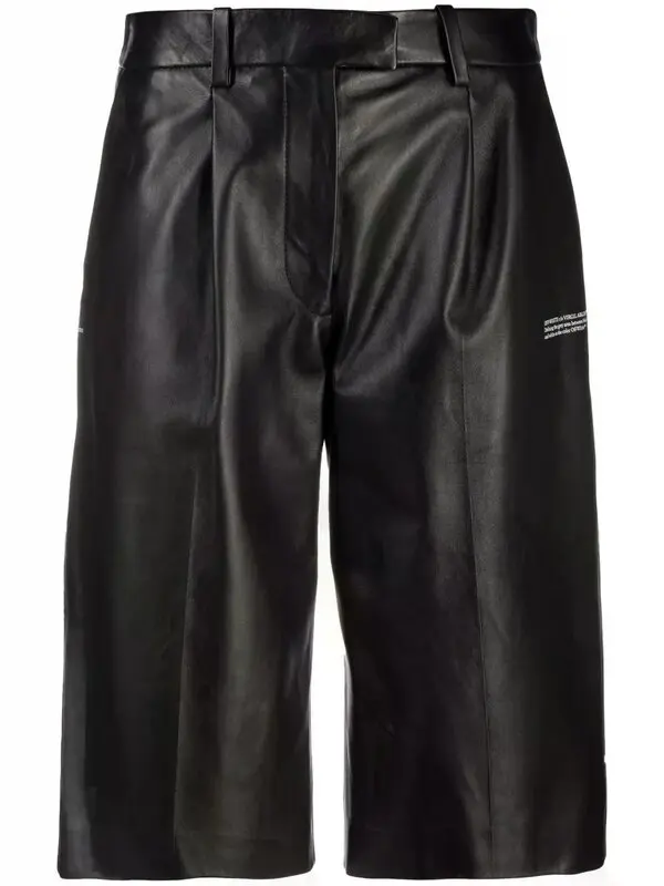 Off-White Leather Tailored Shorts