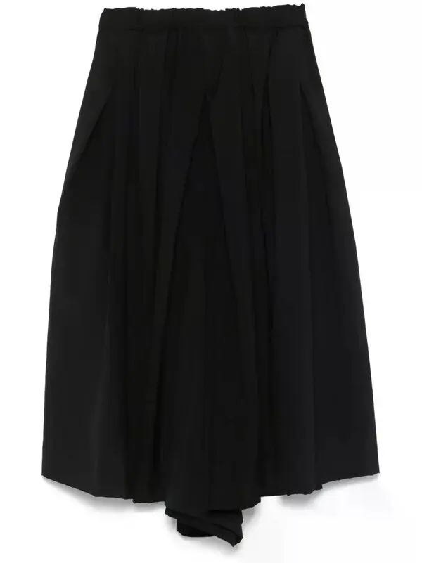 Comme Des Garçons Cropped Trousers With Drop Crotch