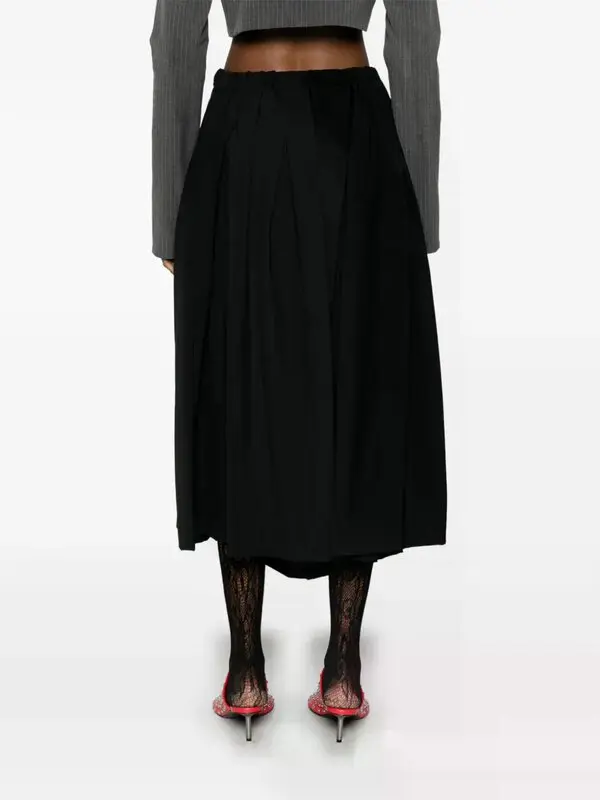 Comme Des Garçons Cropped Trousers With Drop Crotch