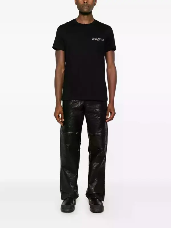 Balmain Logo-appliqué Cotton T-shirt