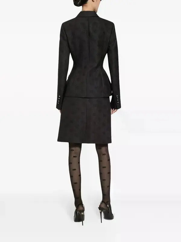 Dolce & Gabbana Logo-jacquard Single-breasted Blazer