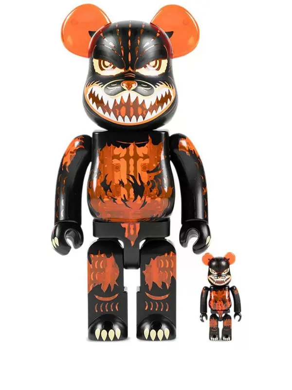 MEDICOM TOY X Godzilla Vs Destoroyah Be@rbrick 100% And 400% Figure Set - Black