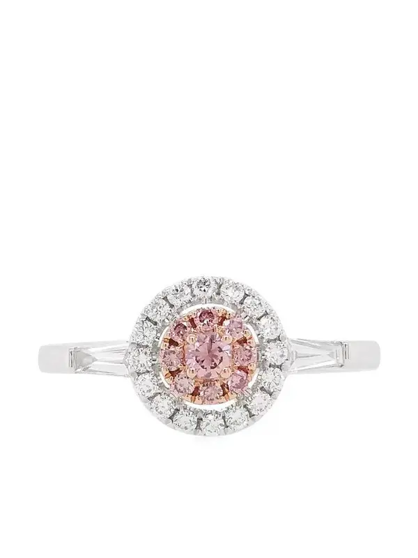 HYT JEWELRY 18k White Gold Diamond Engagement Ring - Silver