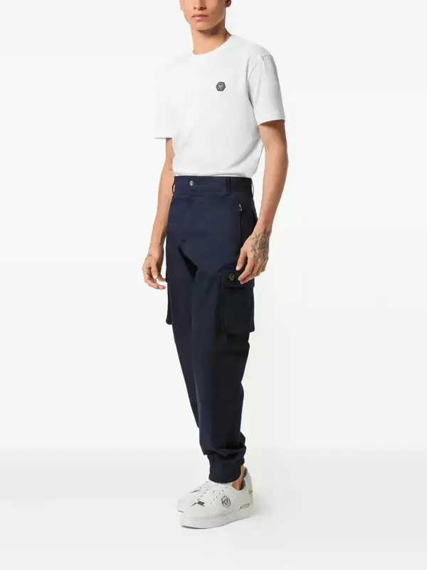 Philipp Plein Navy Cargo Joggers - Blue