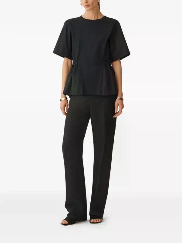 Fabiana Filippi Short Sleeve T-shirt With Drawstring Waist