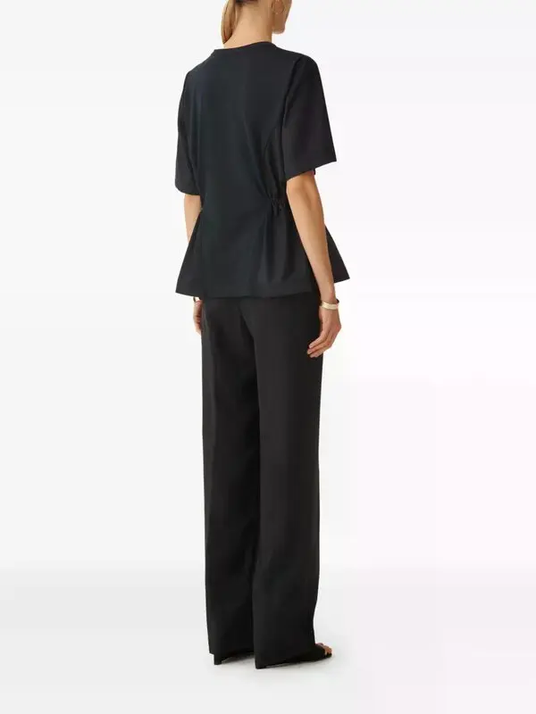 Fabiana Filippi Short Sleeve T-shirt With Drawstring Waist