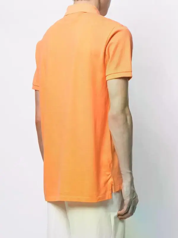 Polo Ralph Lauren Piqué Embroidered Polo Shirt - Orange