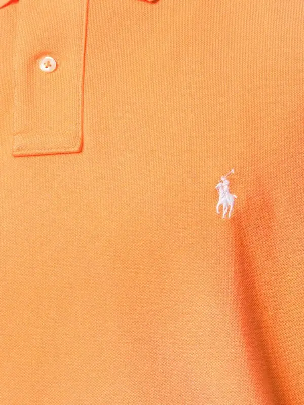 Polo Ralph Lauren Piqué Embroidered Polo Shirt - Orange
