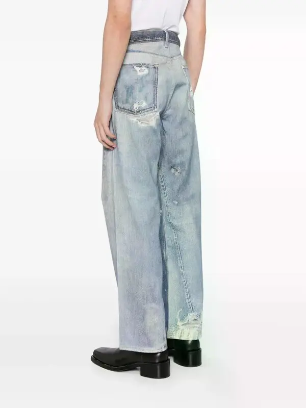 Our Legacy Third Cut Wide-leg Distressed Jeans