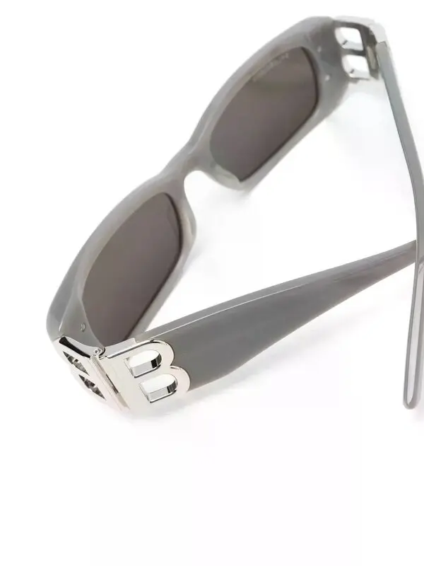 Balenciaga Dinasty Bb Logo-plaque Rectangle-frame Sunglasses