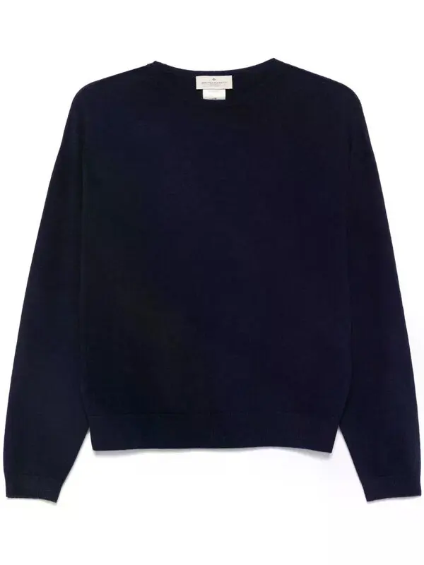 Bruno Manetti Cashmere Crew Neck Top - Blue