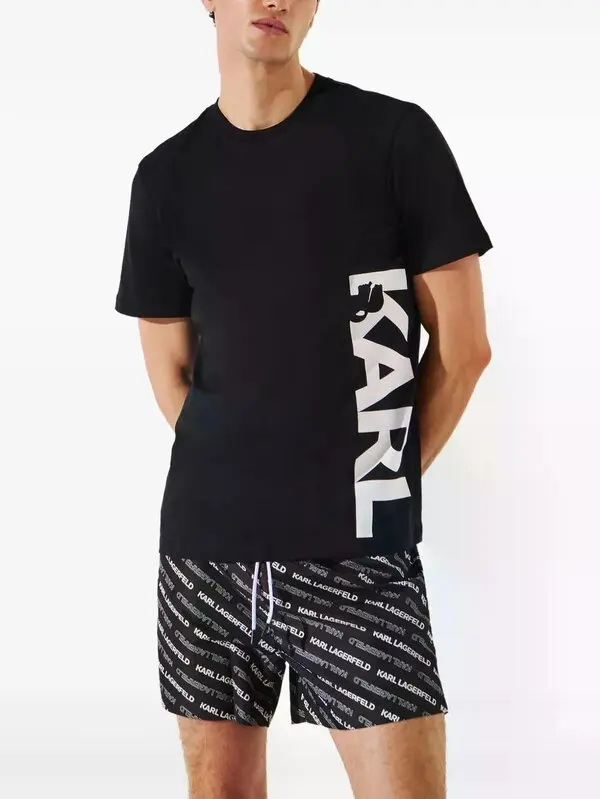 Karl Lagerfeld Logo-print Beach T-shirt