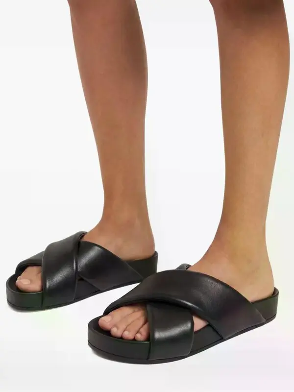 JIL SANDER Crossover-strap Leather Sandals
