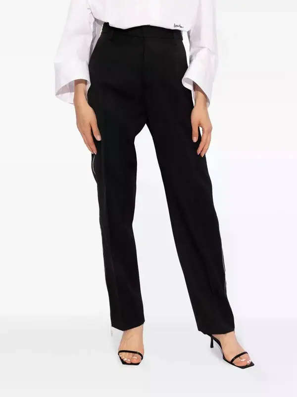 Dsquared2 Side Zip-up Virgin Wool Trousers