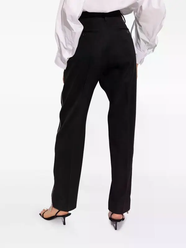 Dsquared2 Side Zip-up Virgin Wool Trousers