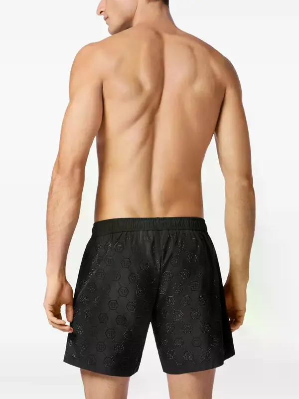 Philipp Plein Logo-embossed Swim Shorts