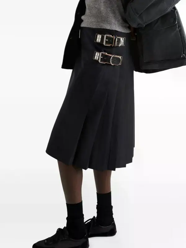 Prada Pleated Midi Skirt